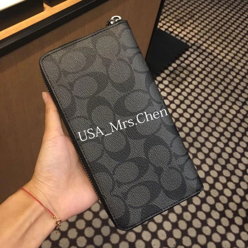 ️Mrs.Chen Coachกระเป๋าสตางค์ใบยาวกระเป๋าสตางค์ผู้ชายลายCกระเป๋าสตางค์ใบ ...