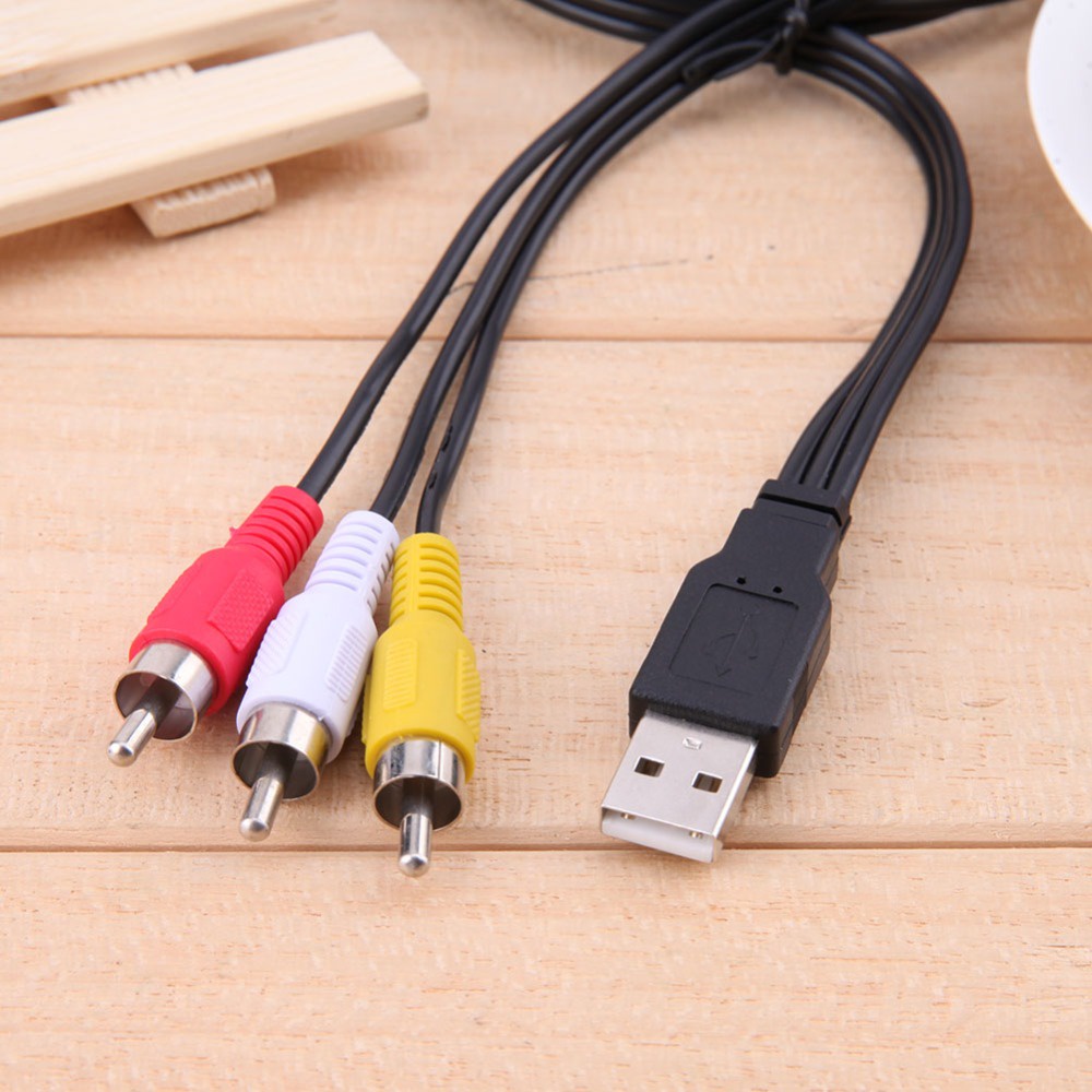 HDMI video cable#ALLOYSEED 1.5m/5FT USB Male A to 3 RCA Male AV A/V ...