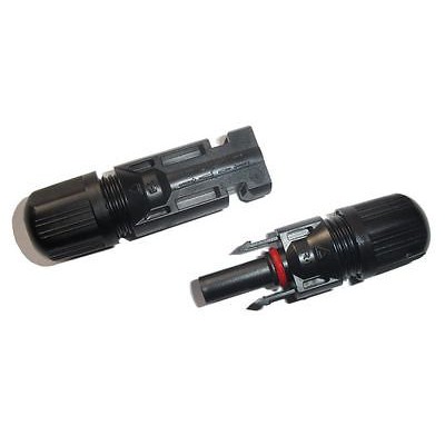 หัวต่อ MC4 สำหรับระบบโซล่าเซลล์ หรือ MC4 Connector มีเกลียวล็อกภายในไม่ ...