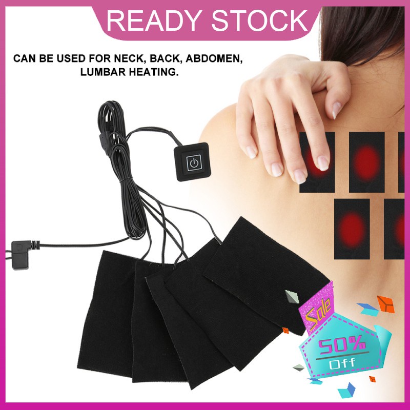 READY STOCK USB Electric Clothes Five Heater Pads Heating Element ...