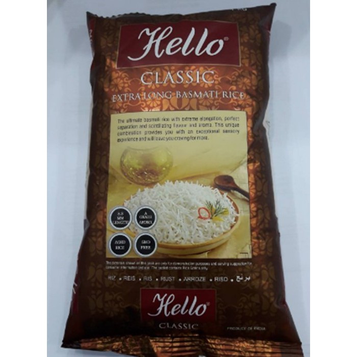 BASMATI RICE CLASSIC (HELLO BRAND) ข้าวบาสมาติ เกรดดี | Shopee Thailand