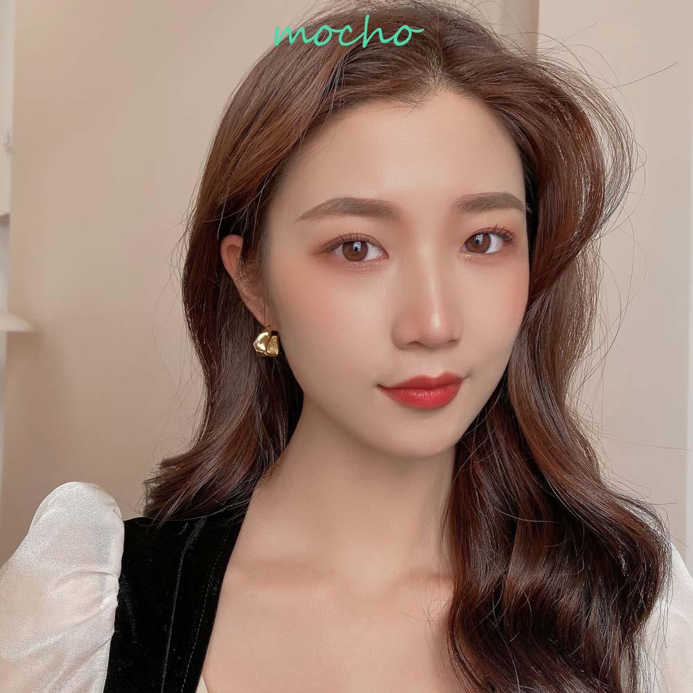 Mocho ต่างหูสตั๊ด อารมณ์ เรียบง่าย ผู้หญิง ไม่สม่ําเสมอ เกาหลี สาว ...