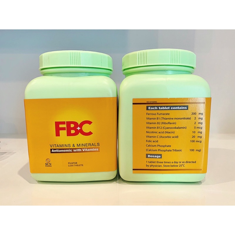 (พร้อมส่ง) FBC บำรุงเลือด เจริญอาหาร เสริมวิตามิน ธาตุเหล็ก 100 เม็ด - medical.pharma - ThaiPick