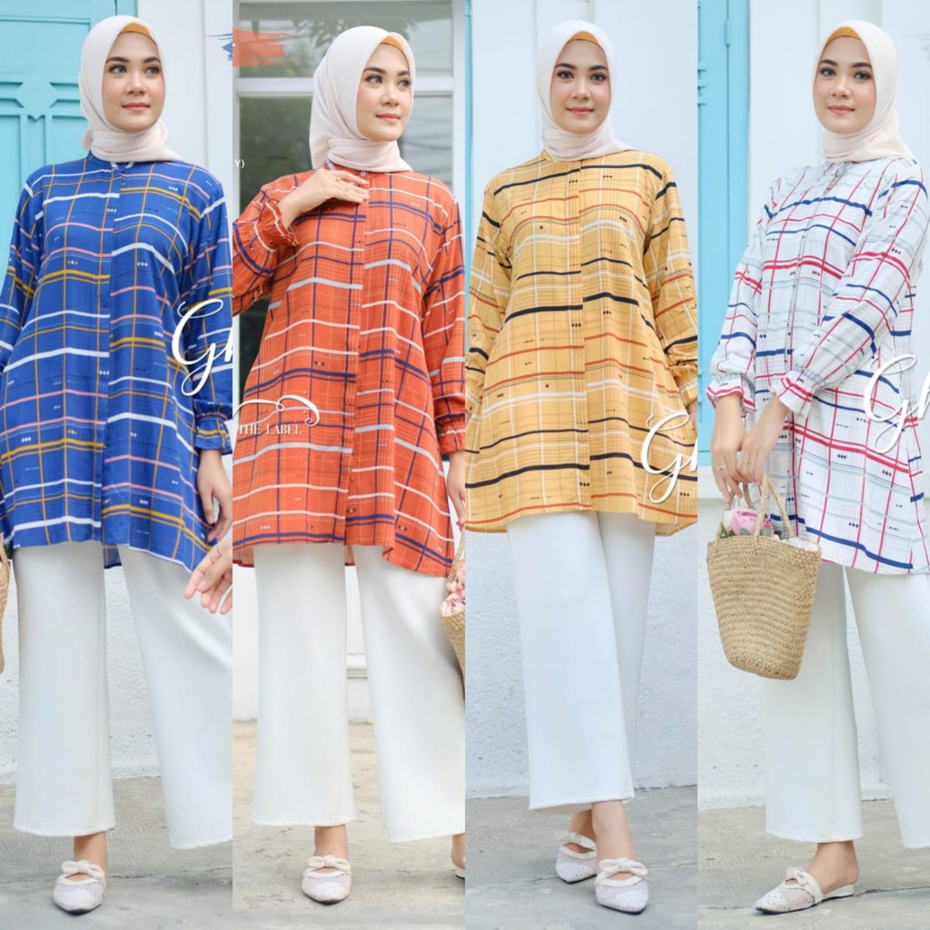 Ghaffa LUMA TUNIK เสื้อเบลาส์จัมโบ้สําหรับสตรีชาวมุสลิม / เสื้อผ้าสตรี ...