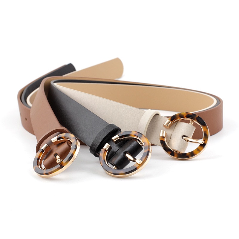 Designer Leopard Print Belt Strap Luxury PU Leather Waist Belt for ...