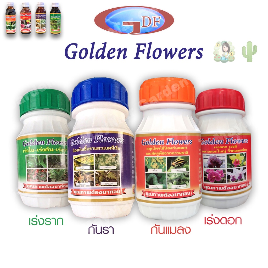 ยากันรา ยากันแมลง เร่งใบ golden flower เร่งดอก เร่งราก Golden flowers ...