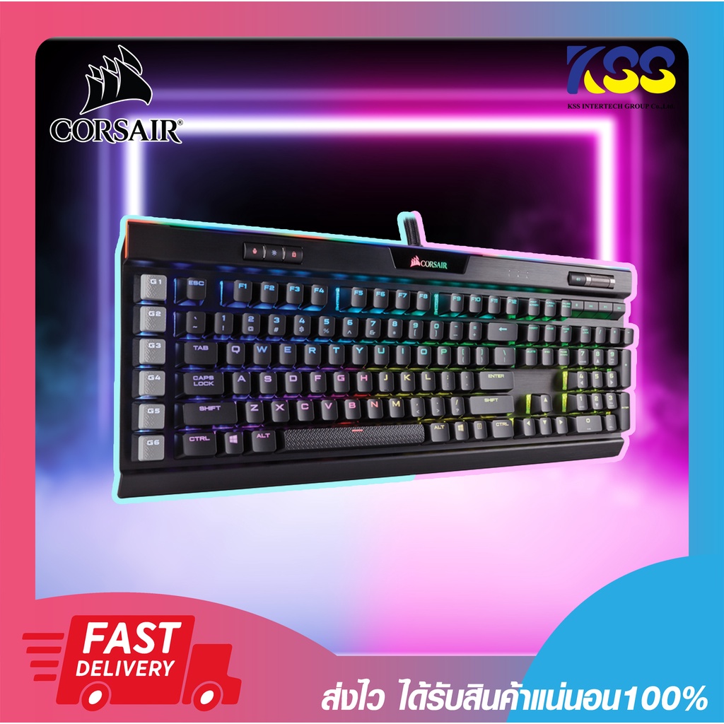 คีย์บอร์ดเกมมิ่ง Corsair K95 RGB PLATINUM Mechanical Gaming Keyboard ...