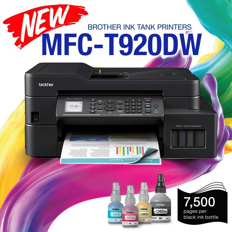 BROTHER MFC-T920DW INK TANK PRINTER หมึกแท้ | Shopee Thailand