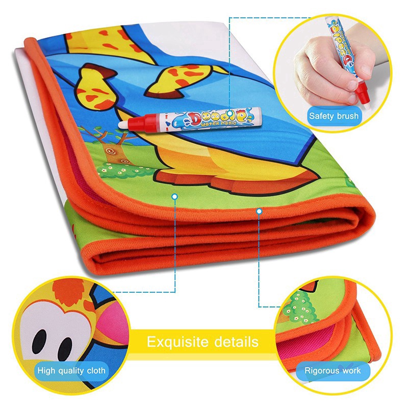 Magic Water Drawing Pad And Pen Graffiti Mat Painting Toys Children ...