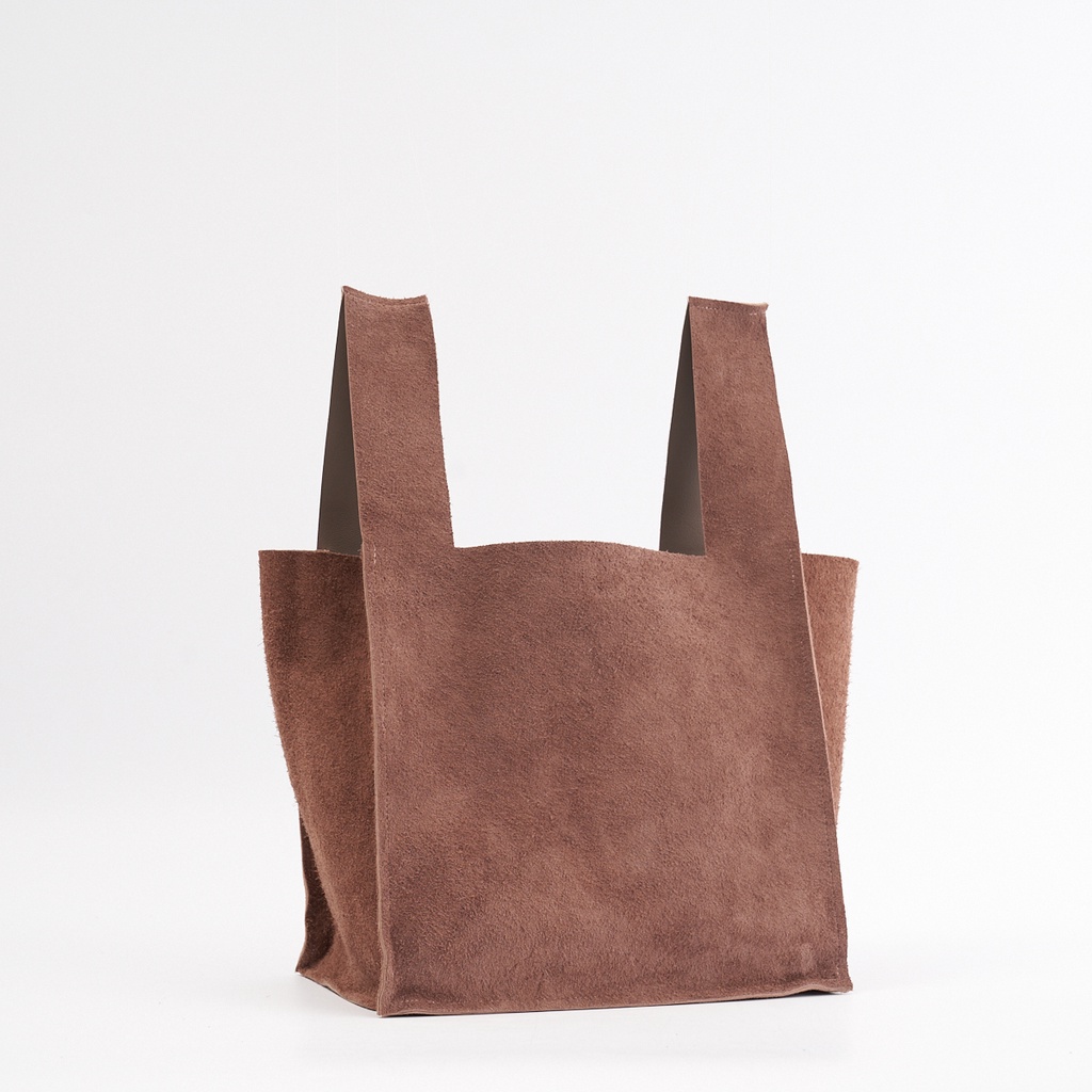 LONGLAI JEKYLL HYDE MEDIUM TOTE BAG - CHAMPAGNE BEIGE - longlaileather ...