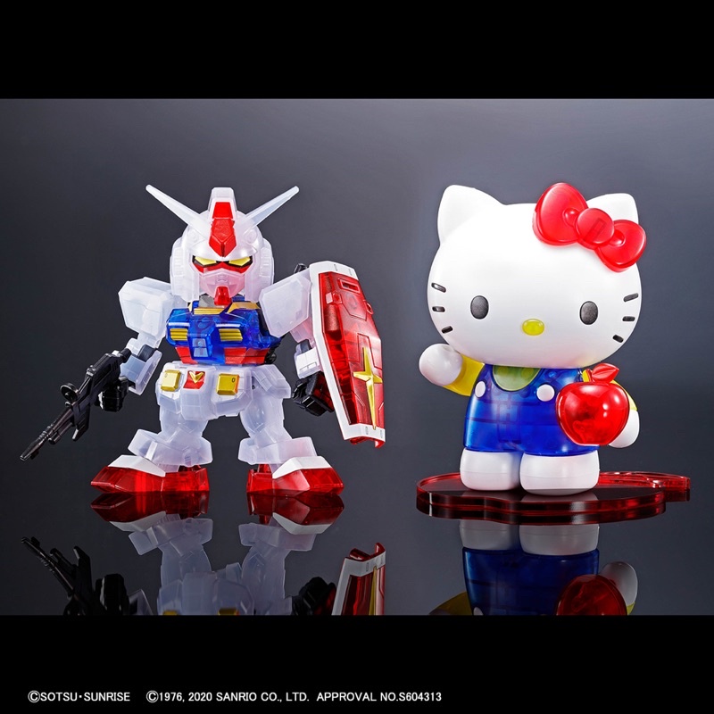 พร้อมส่ง Hello Kitty RX-78-2 Gundam SD EX-STANDARD Clear ColorGBTBANDAI ...