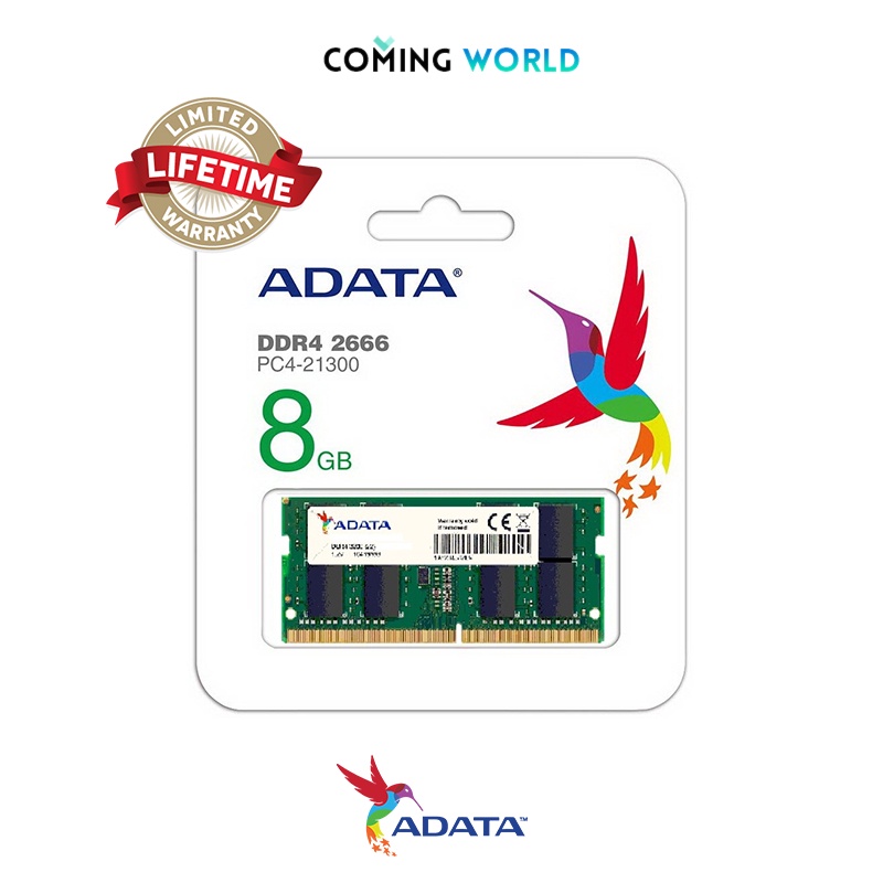 RAM (แรม) ADATA DDR4 8GB 2666 Memory สำหรับ Notebook - comingworld ...
