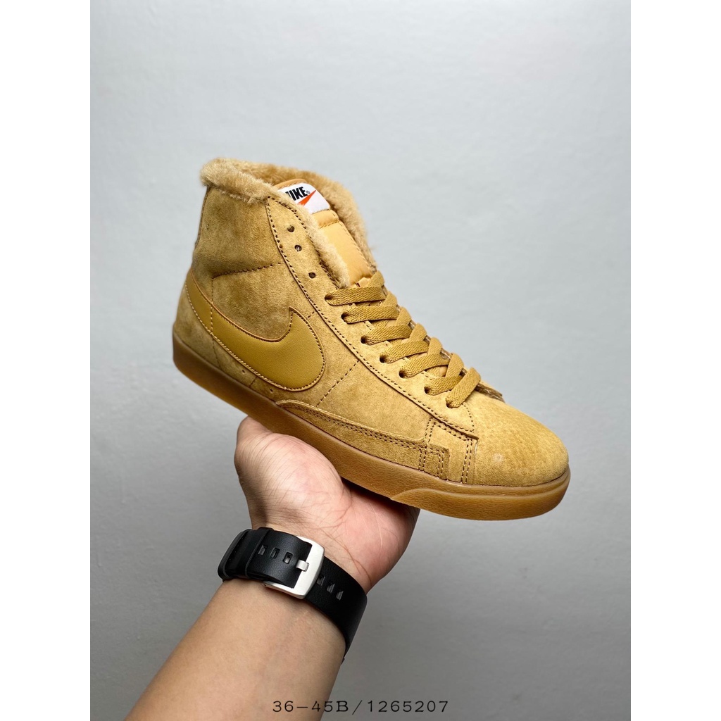 2021 New plus velvet 克 Nike Blazer Mid 7 Vintage Low classic trailers ...
