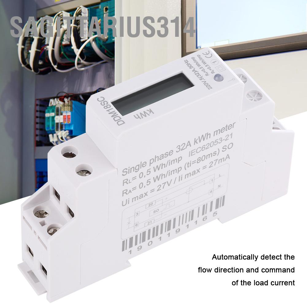 Sagittarius314 1P LCD Digital Display Single Phase Din Rail Electricity ... Sagittarius314 1P LCD Digital Display Single Phase Din Rail Electricity ...