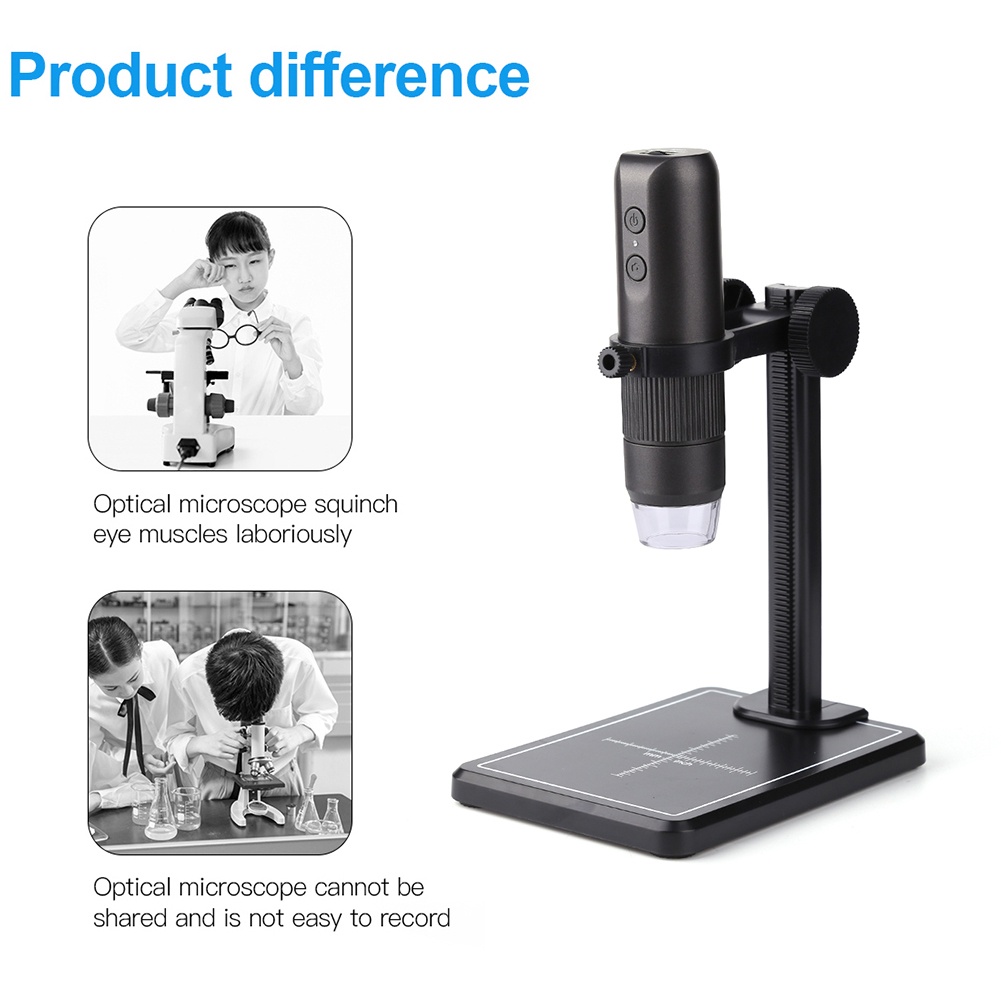 1000X Professional Digital Microscope Camera HD WIFI Portable ...