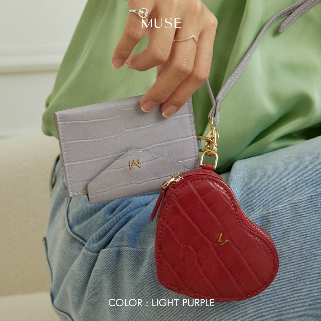 (ใส่โค้ด MMEGA80 ลดเพิ่ม 80.-) MUSE Envelope Card Wallet กระเป๋าใส่บัตร ...