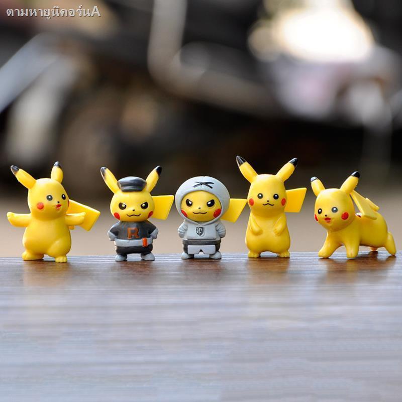 ♟Super Mini Ninja Pikachu ตุ๊กตาตกแต่งน่ารัก Stealth Ninja Series Elf ...