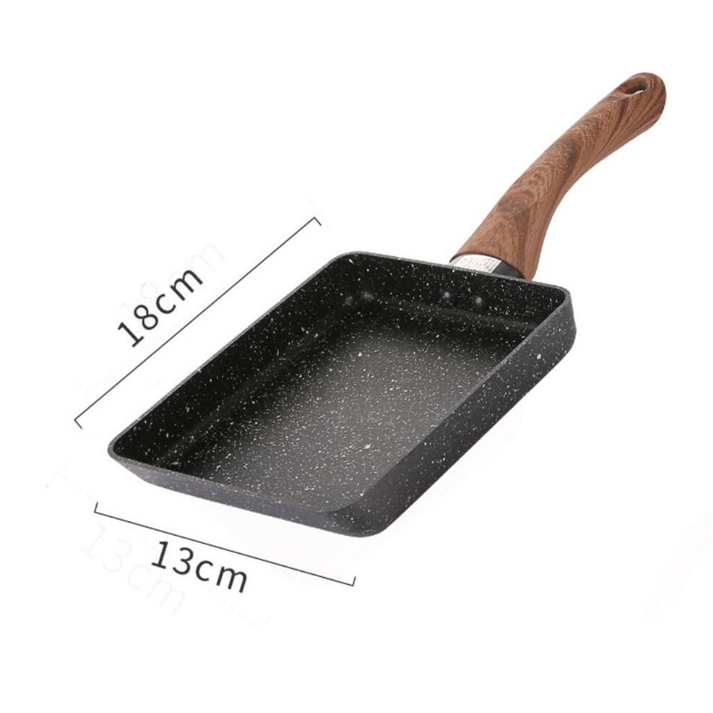 Japanese Non-Stick Fry Pan Tamagoyaki Breakfast Cookware Rectangular ...