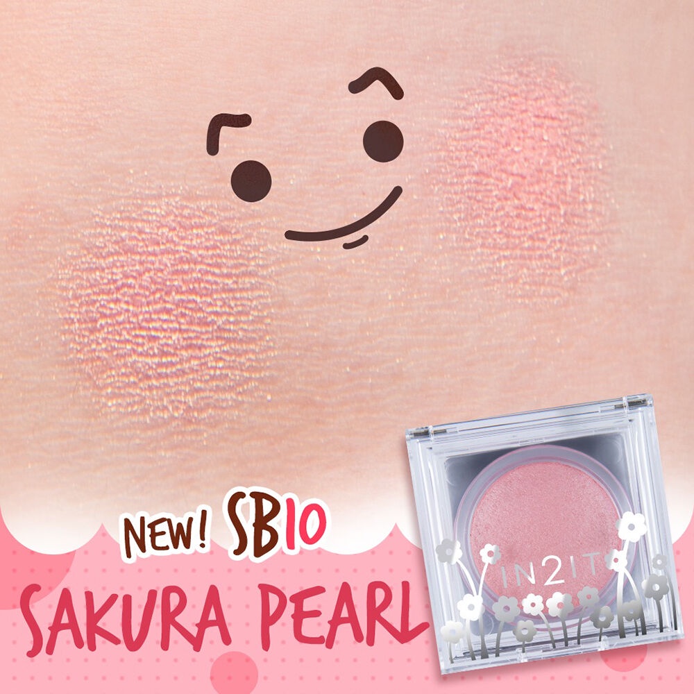 In2It Sheer Shimmer Blush 4g #SB10 Sakura Pearl. | Shopee Thailand