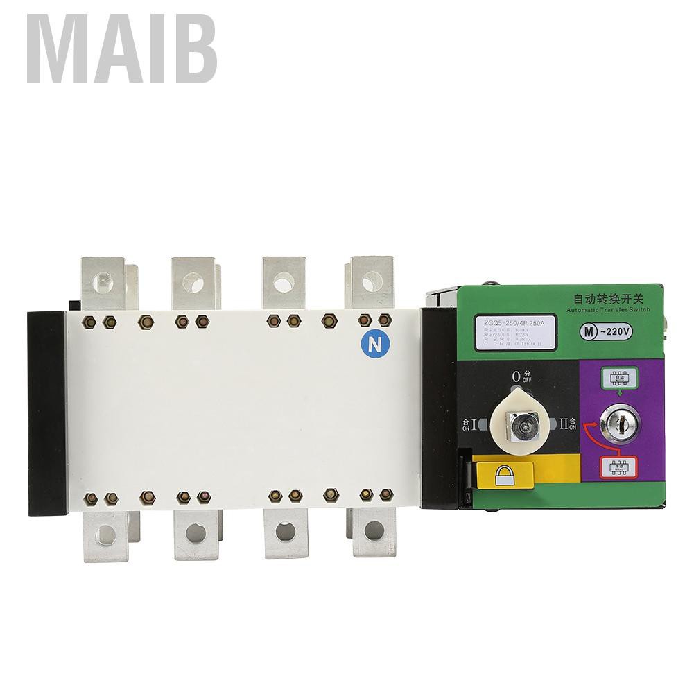 Maib Gq5-250 / 4P 250A สวิทช์ถ่ายโอนแบบ Dual Hq - maib.th - ThaiPick