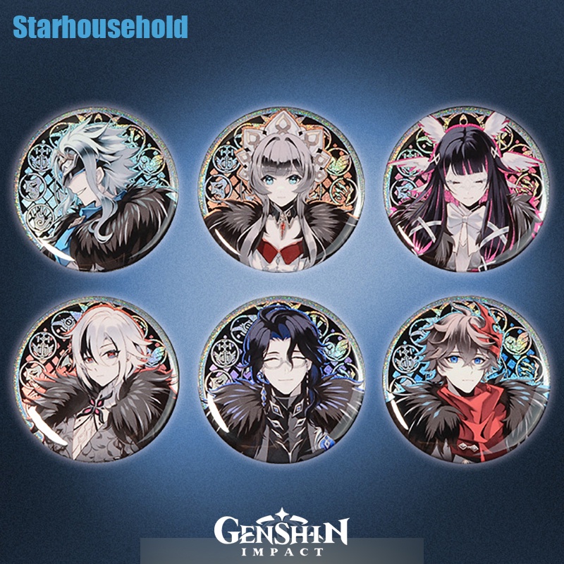 Genshin เข็มกลัด ลาย Fatui Knave childe Damselette badge - phhousehold ...