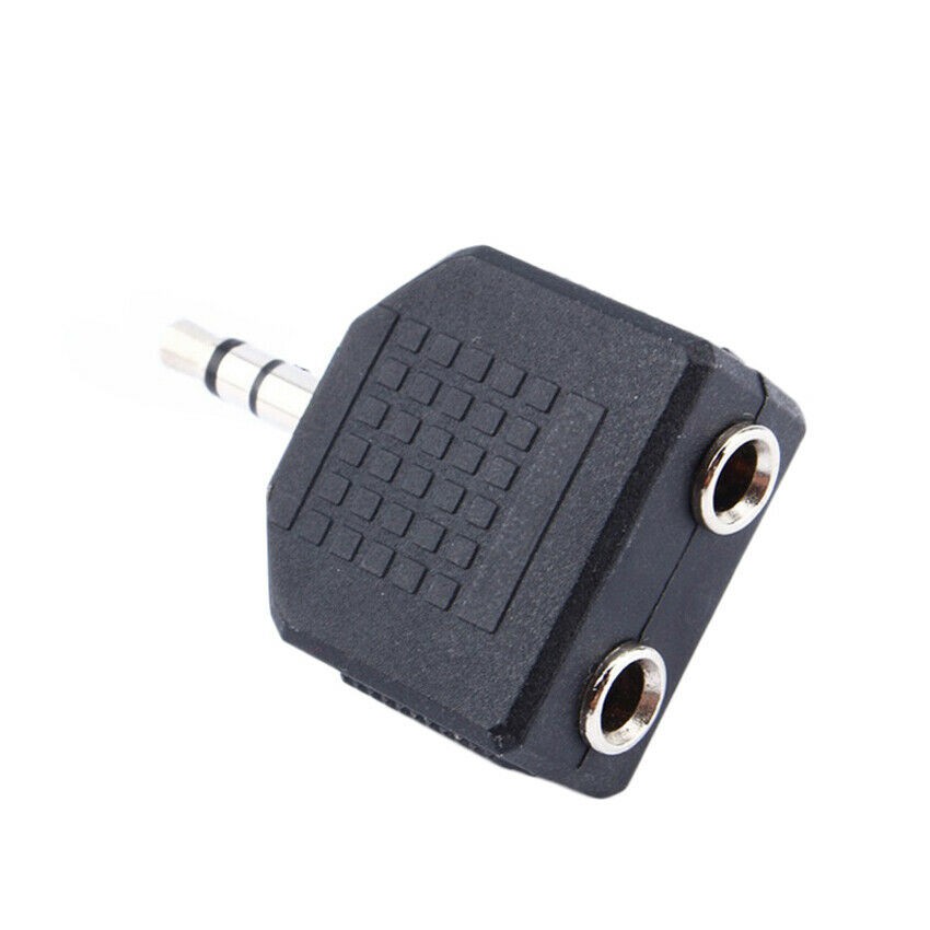 อะแดปเตอร์แยกสัญญาณเสียง 3.5mm Audio Double Jack Plug 1 Male to 2 ...