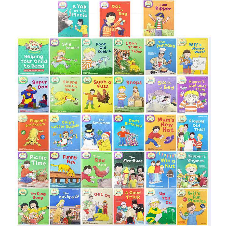พิมพ์กระดาษมัน Oxford Reading Tree Read with Biff Chip Kipper Level 1-3 ...