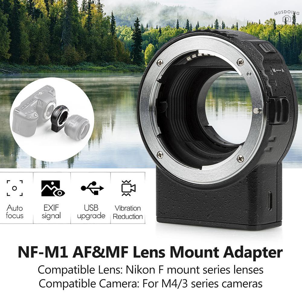 ã€ musdã€‘Viltrox NF-M1 Auto Focus Lens Mount Adapter Support VR EXIF Transmitting Compatible ...