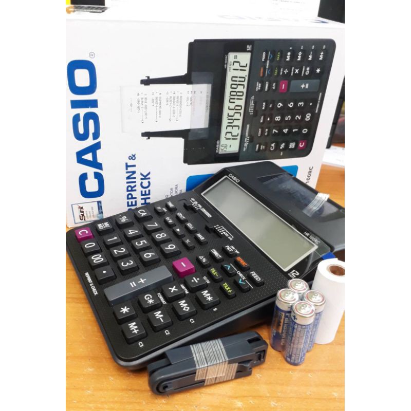 เครื่องคิดเลขแบบพิมพ์ 12หลัก CASIO รุ่น HR-100RC - syntex_thailand ...