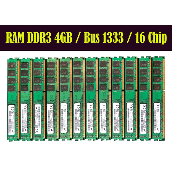 Ram DDR3 4GB 16ชิพ 1333 มือสองสำหรับ PC - khwanaah94 - ThaiPick