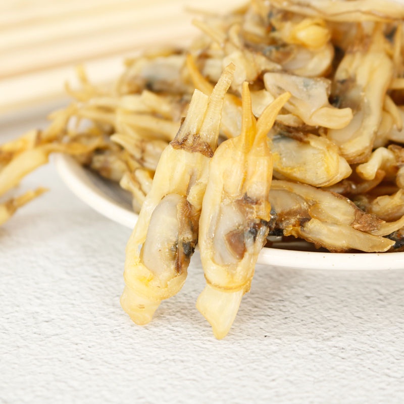 Fujian dry razor clams king meat wild seafood razor razor 100g-500g dry ...