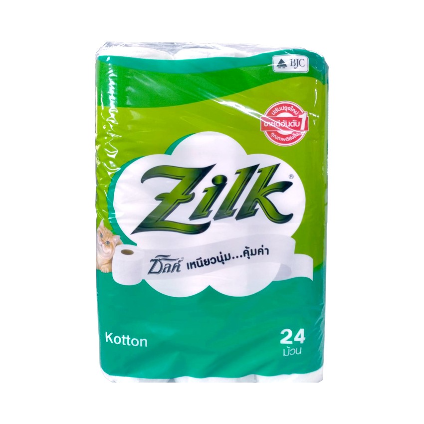 ZILK ซิลค์ กระดาษทิชชู คอตตอน 24 ม้วน | Shopee Thailand