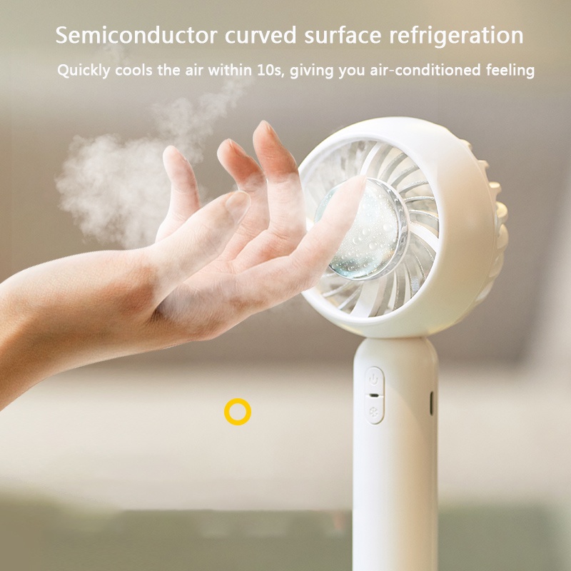 Electric Handheld Fan 2000mAh USB Rechargeable Mini Portable Fan ...