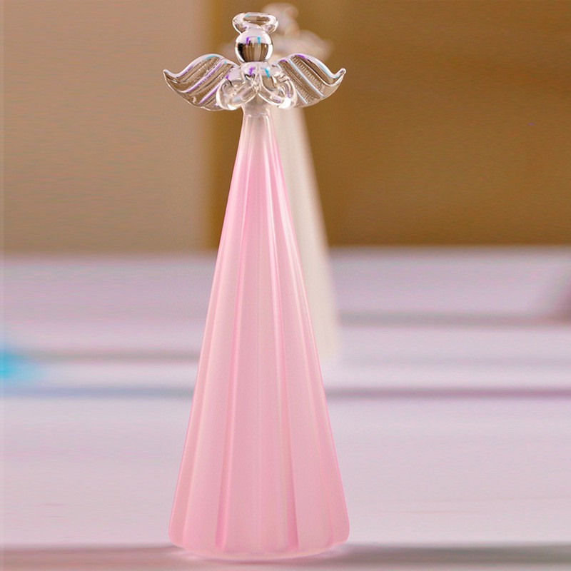 European style beautiful translucent frosted blessing angel multi-color ...