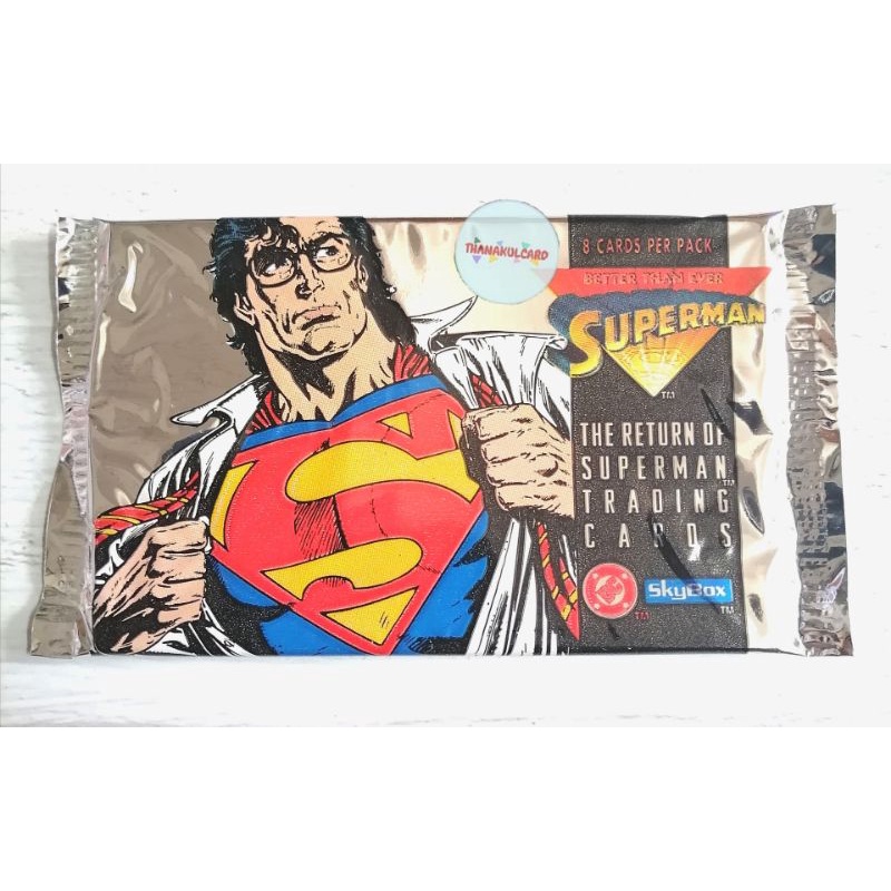(Sealed Pack) 1993 DC SKYBOX THE RETURN OF SUPERMAN TRADING CARDS (ซอง ...