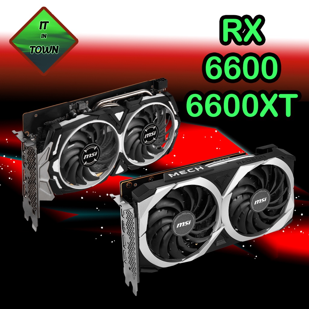 MSI Radeon RX 6600 6600XT 6650XT 6700XT 6750XT, แรงขุดเต็ม, ประกัน 3 ปี ( VGA การ์ดจอ ) | Shopee ...