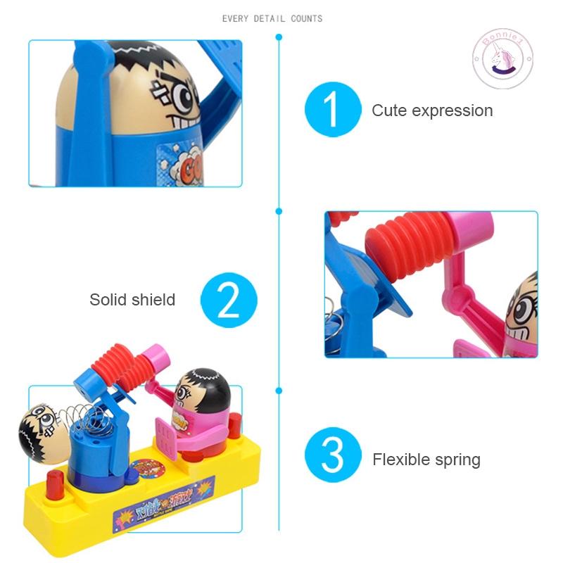 Kids Toy Against Man Hit Head Fighting Puppets Parent-Child Interaction ...