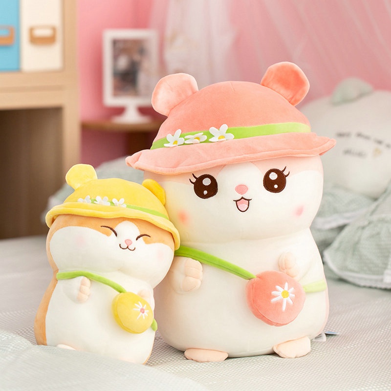 ของเล่นตุ๊กตา Super Anime Figure Hamtaro Doll Toy Stuffed Japan Pink ...