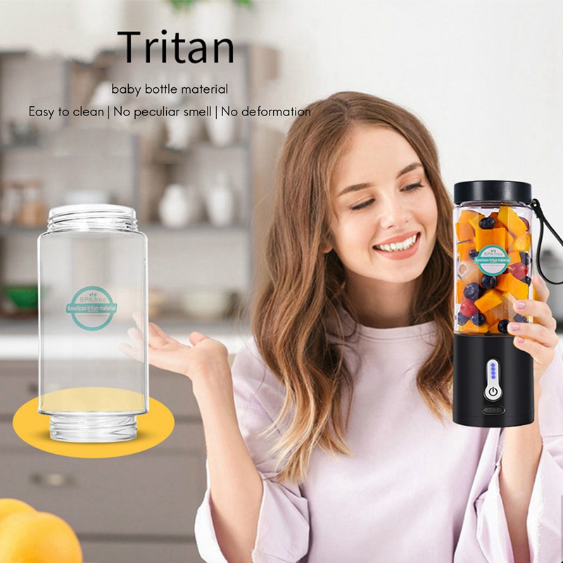 Portable Mixer USB Electric Fruit Juicer Handheld Smoothie Maker ...