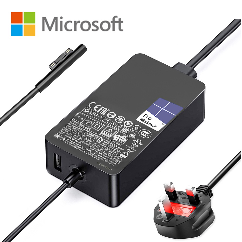 44w Microsoft Surface Chargers Surface Pro Adapter For Microsoft ...