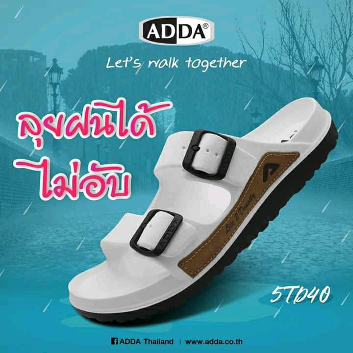 ADDA 2 Density รองเท้าแตะ รองเท้าลำลอง สำหรับผู้ชาย แบบสวม รุ่น 5TD40M1 ...