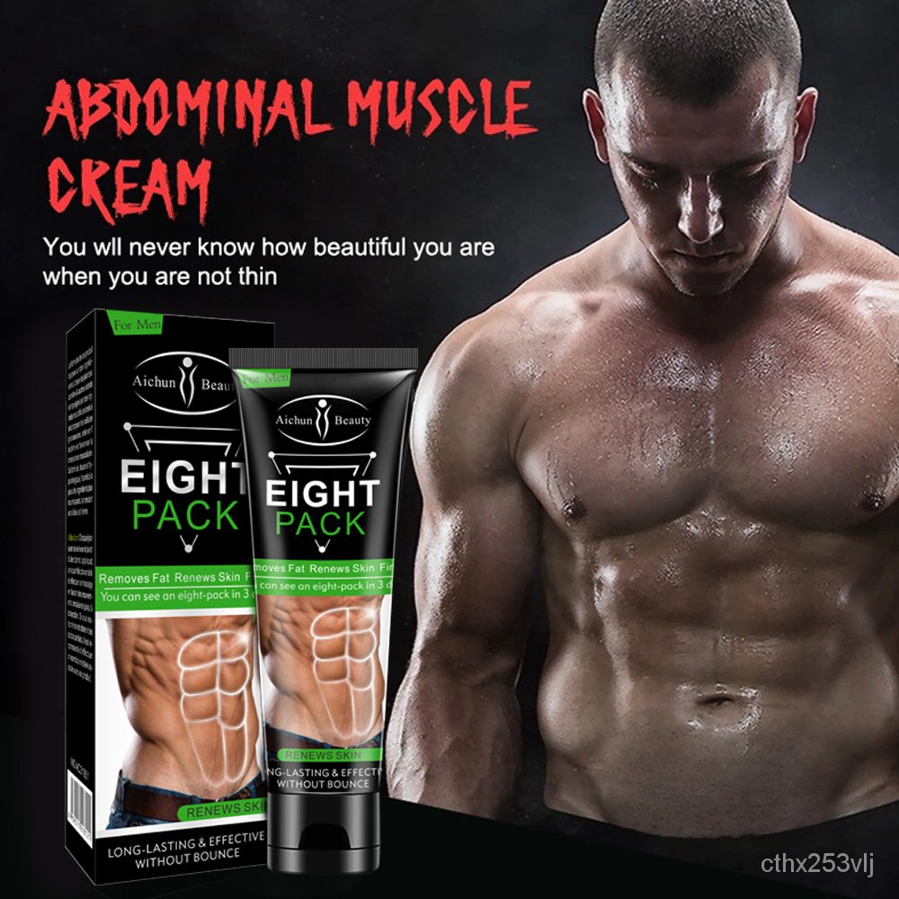 Men Eight Pack Stronger Muscle Cream Waist Torso Smooth Lines Press ...