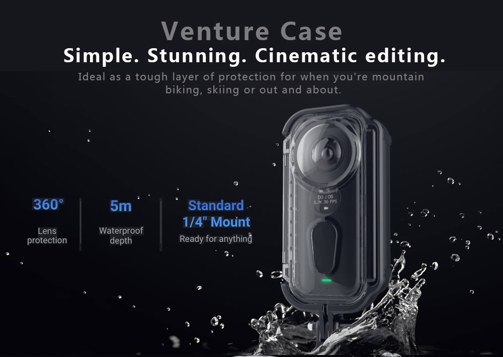 【in stock】Venture Case For Insta360 ONE X Dive Case Waterproof ...