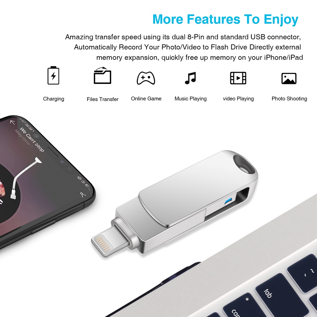 New 512GB 2IN1 OTG Flash Drive Type-C / IOS Smart Phone PenDrive For ...
