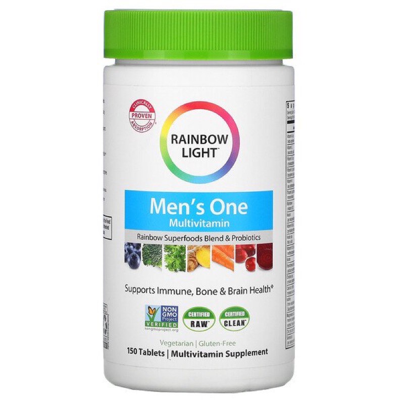 PreOrder Rainbow Light Mens One 150 Tablets - bm.beautyworld - ThaiPick