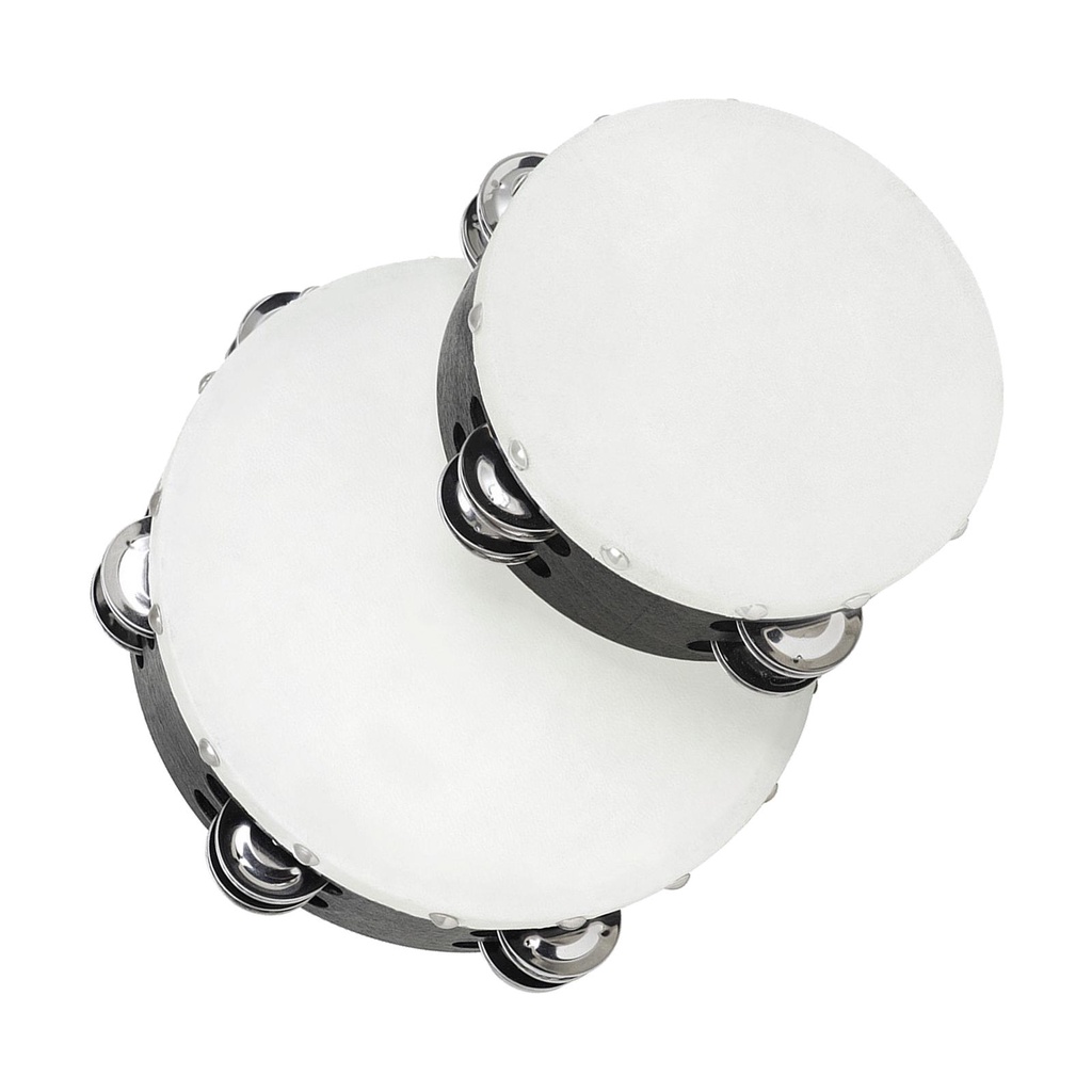 1pcs musical instrument hand holding tambourine four bell ring rattle ...