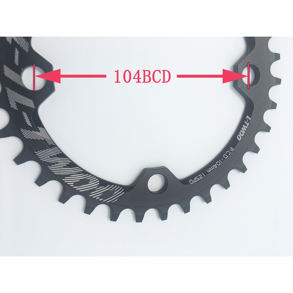 LTWOO Round Narrow Wide Chainrings MTB Mountain bike bicycle 104BCD 32T 34T 36T 38T crankset ...