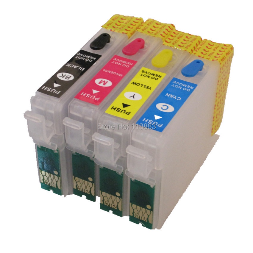 73 73N Refillable ink cartridge for EPSON Stylus TX111 TX200 TX210 ...