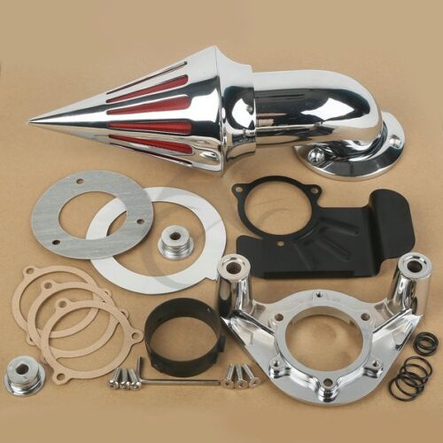 ปรับโฉม&Motorcycle Chrome Spike Air Cleaner Intake Filter For Harley ...