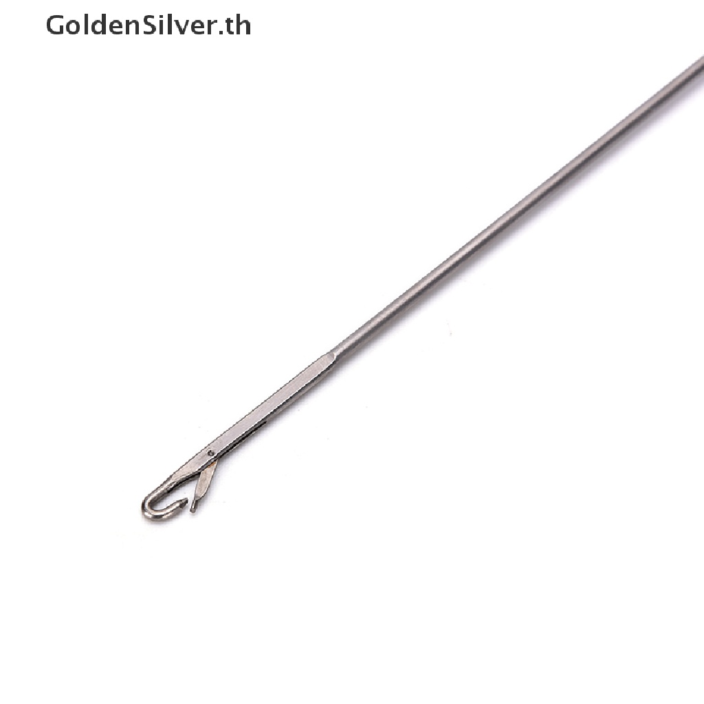 【GoldenSilver】 Metal Sewing Loop Turner Hook Latch For Turning Fabric ...
